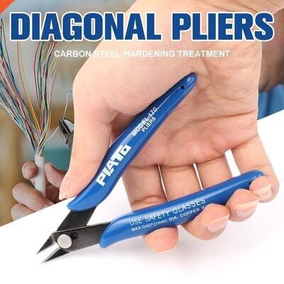 Diagonal Pliers Carbon Steel Pliers Electrical Wire Cable Cu