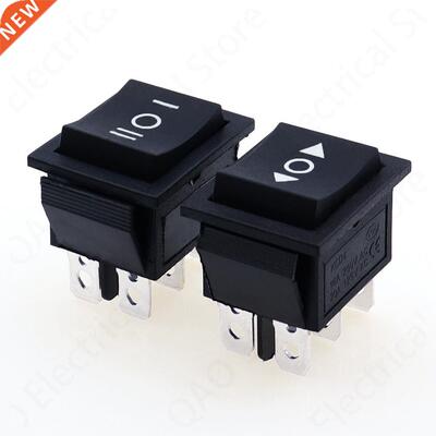 1PCS KCD4 Black Rocker Switch Power Switch ON-OFF-ON  Posit