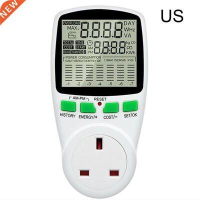 Plug Meter To Measure Current Voltage Power Convert To Elect