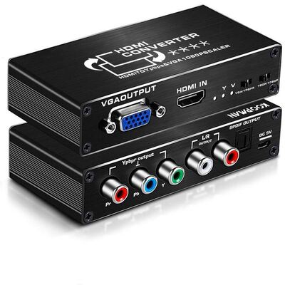 HDMI-compatible To RGB VGA 5RCA Component Ypbpr Converter Sc
