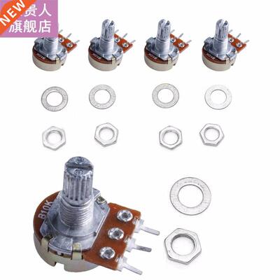 5Pcs B10K ohm Linear Taper Rotary Potentiometer Panel Pot 15