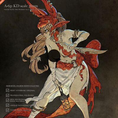 38mm Resin model kits figure beauty colorless and self-assem