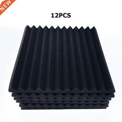 6/12pcs 300x300x25mm Soundproof Foam Panels Absorption Spong
