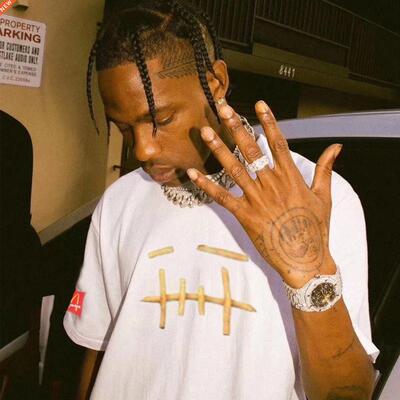 Summer Travis Scott Cactus Jack T-Shirt Men Women Chips Funn