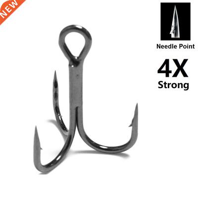 4X Strong Size #6 #4 #2 1/0 Black Nickle Round Bend Needle P