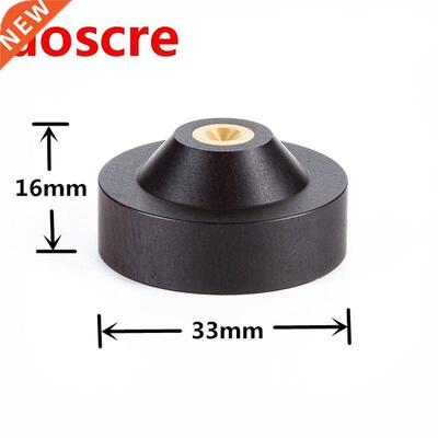 33mmx16mm Speaker Spike Isolation ebony Wood Stand Feet Base