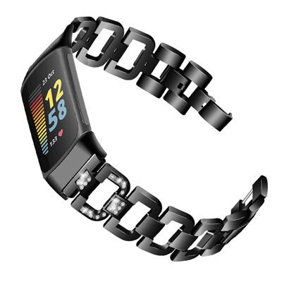 For Fitbit Charge 5 Watchband New Fashion Alloy Diamond-set