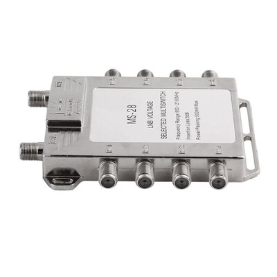 Portable 2x8 Satellite Signal Multiswitch 950-2150MHz LNB Vo