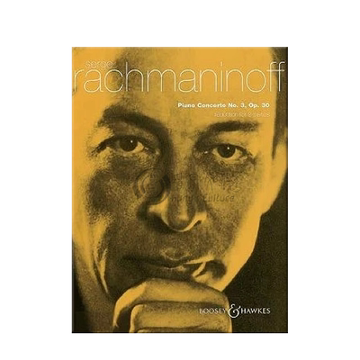 拉赫玛尼诺夫 第三钢琴协奏曲 D小调 op30 双钢琴 博浩原版乐谱 Rachmaninoff Sergei Piano Concerto Nr3 D minor BH300059