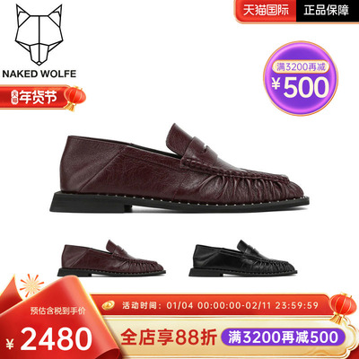 Naked Wolfe英国潮牌/Matrix复古乐福鞋小皮鞋2025新款时尚女鞋