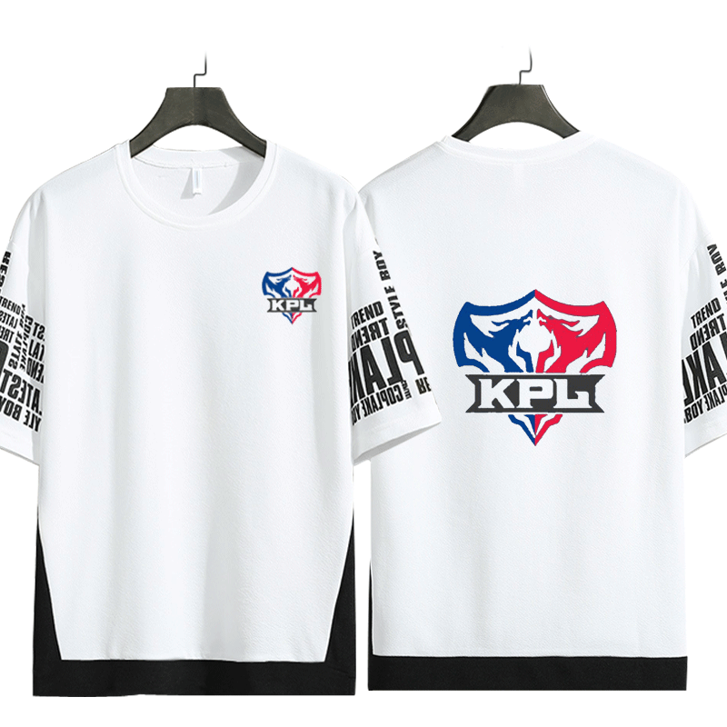 kpl队服比赛服荣耀周边夏季T恤圆领衣服宽松短袖男青少年夏季_虎窝淘