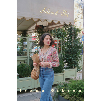 ivanagibson塔纳棉印花衬衣