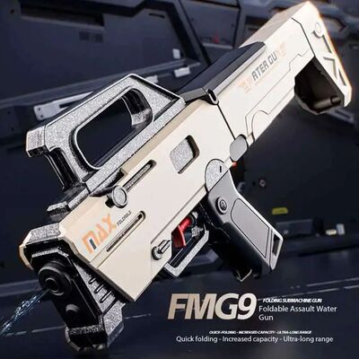 HOT NewFMG9 Folding Submachine Water Gun With Manual Continu