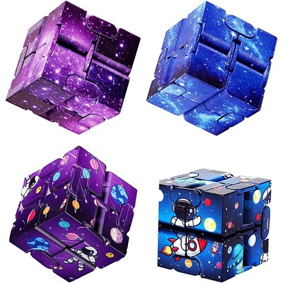 Infinity Magic Cube Starry Sky Square Puzzle Toys Four Corne