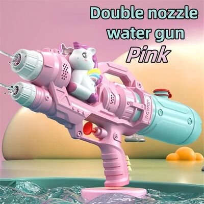 Unicorn Water Spray Toy Double Nozzle Water Gun Dinosaur Pre