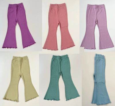 女童日系百搭喇叭裤长裤纯棉