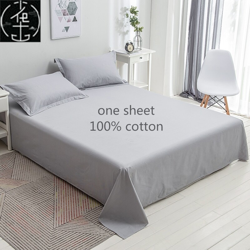 纯棉床单mono color sheet bedsheet bed linen spread cotton1.2_虎窝淘