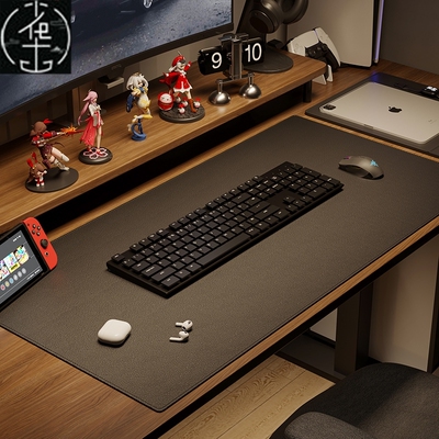 leather computer desk mat large mouse pad black writing ta