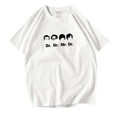 谢耳朵圆领夏季纯棉宽松情侣装