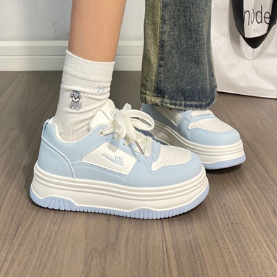 回力女鞋4cm厚底增高百搭板鞋女