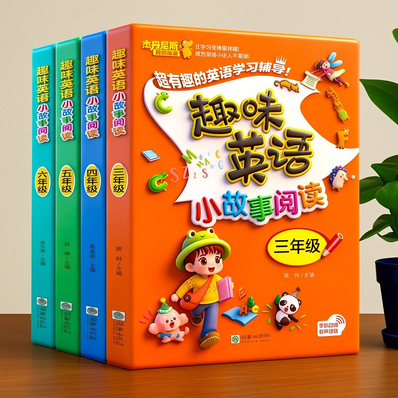 官方正版杰丹尼斯趣味英语小故事阅读小学生一二三四五六年级分级绘本阅读理解训练每日一练英语教辅课外书晨读美文有声口语练习书