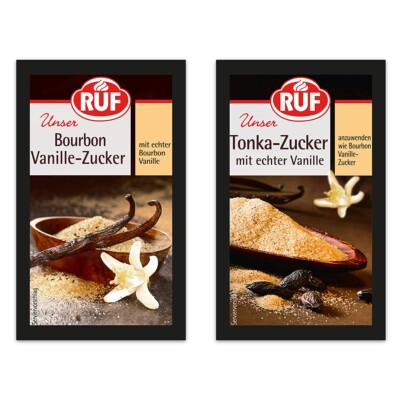 德国 RUF 香草糖 Tonka Rohr-Zucker mit gemahlenen Tonka-Bohn