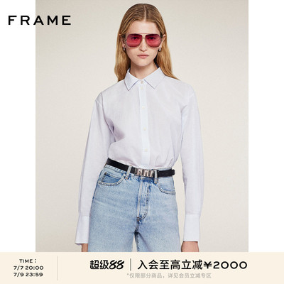 FRAME女士经典宽松半裤牛仔短裤 TIMELESS SHORT