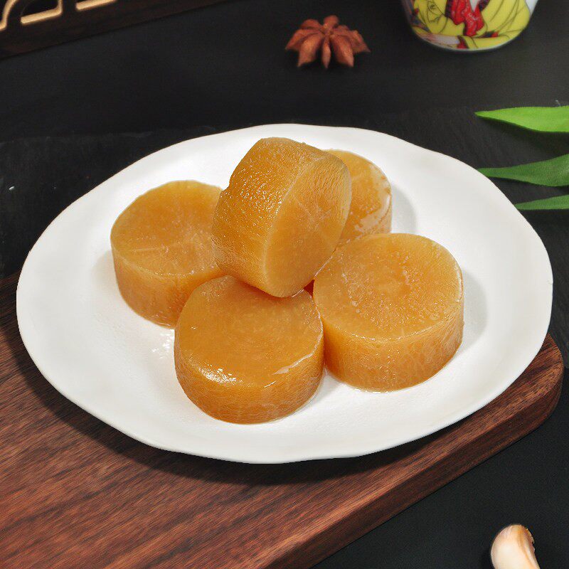 腾本味水煮大根萝卜640g/袋6个关东煮日式火锅素食材便利店商用