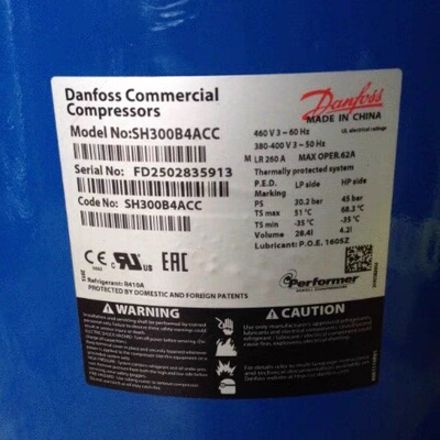 空调制冷压缩机SH300B4ACC SH300A4ACA  SH300A4ACB SH380A4ABE