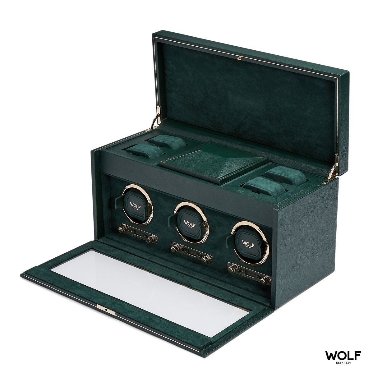 英国WOLF British Racing手表摇表器上链盒机械表1/2/3/4/6/8表位