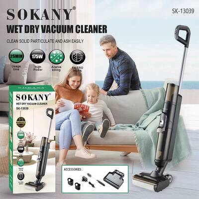 外贸SOKANY13039吸尘器干湿两用除尘无线吸尘器VACUUM CLEANER