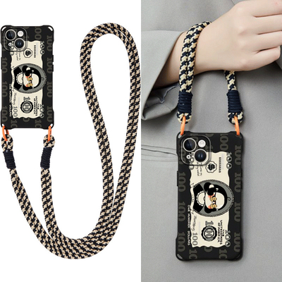 钞票女孩适用苹果手机壳