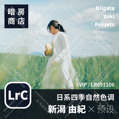 新潟由纪 日系彩色预设 Niigata Yuki 暗房商店 LR/ACR配置文件