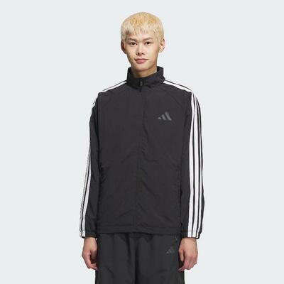 adidas阿迪达斯外套男2025春季新款三条纹梭织运动休闲夹克KC3892