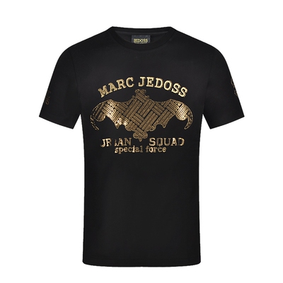 JEDOSS/爵迪斯男装春夏专柜新款烫钻修身短袖T恤玉蝉丝0321