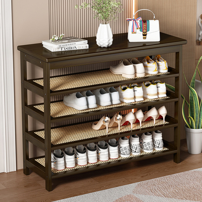 宝睿芝现代简约楠竹鞋架