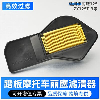 踏板摩托车 丽鹰125空气滤芯 丽鹰 滤清器 ZY125T-3 空气格滤芯器