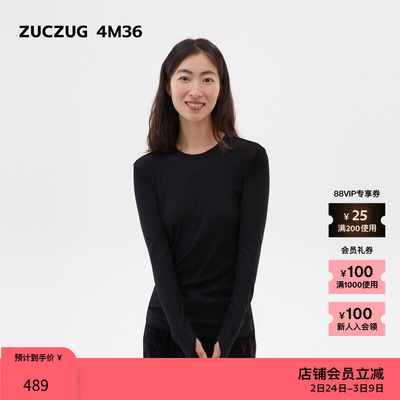 ZUCZUG4M36针织布合体长袖T恤