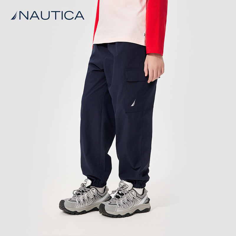 NAUTICAKIDS诺帝卡春夏季男女大童户外工装梭织长裤NWH109614A