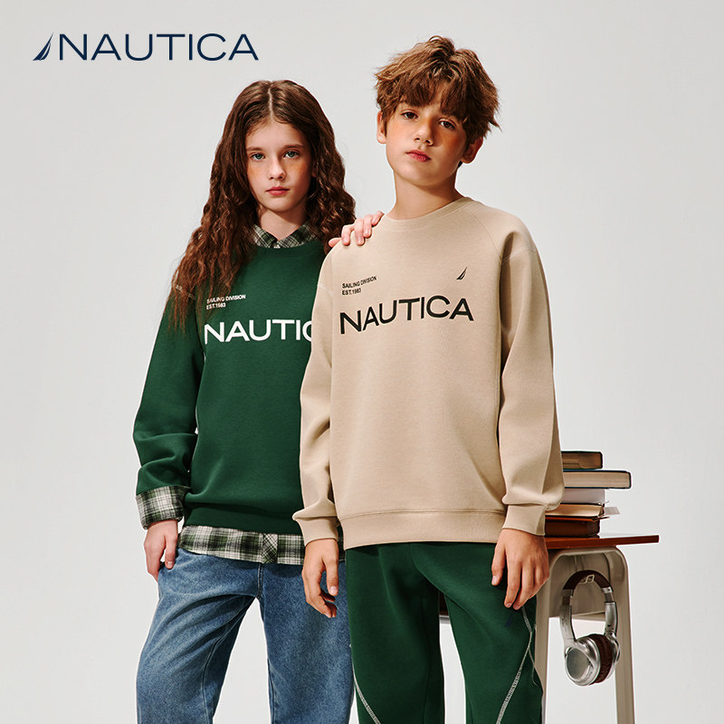 NAUTICAKIDS诺帝卡男女大童圆领卫衣NKH101319A