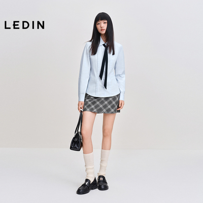 乐町 长袖衬衫女 上衣C2CAF4240