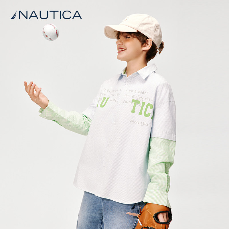 NAUTICAKIDS诺帝卡长袖衬衫NWH105351A