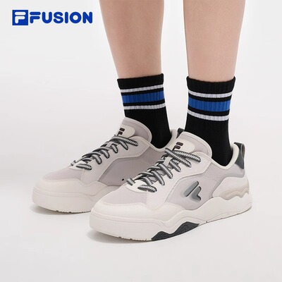 FILA FUSION斐乐潮男鞋滑板生活鞋2025夏季2代帆布鞋T12M522918B