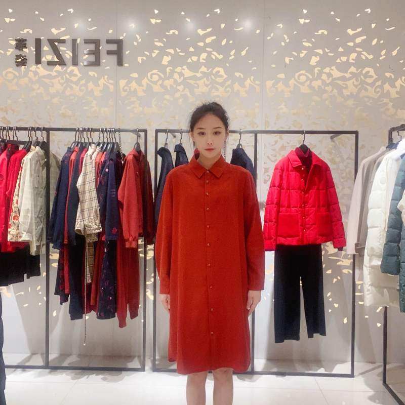 FEIZI/菲姿女士时尚简约连衣裙F3A407