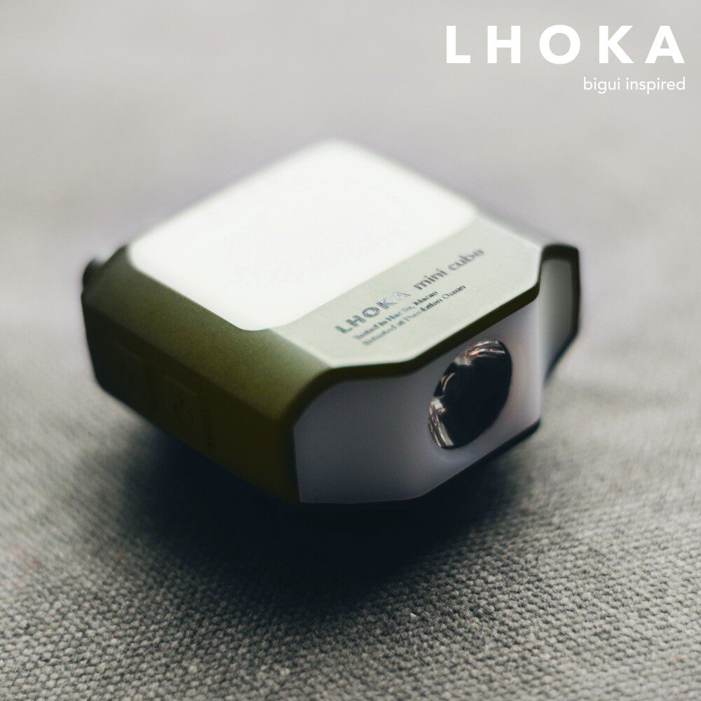 LHOKA户外帽夹灯头灯感应多功能便携钓鱼露营灯长续航大容量军绿