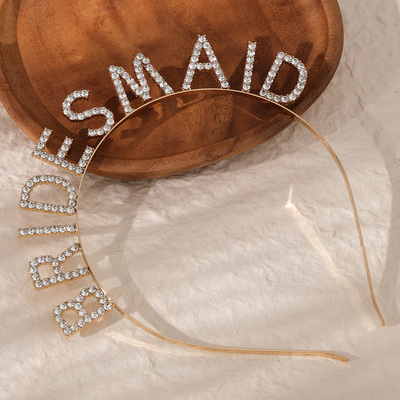 Birthday party headpiece rhinestone letter headband字母发箍