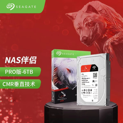 Seagate/希捷 ST6000NT001 6t酷狼Pro网络存储 群晖NAS 硬盘6tb