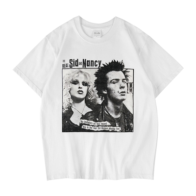 CLFC Sex Pistols乐队席德维瑟斯Sid Vicious白色宽松T恤短袖长袖