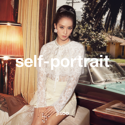 self-portrait蕾丝斗篷衬衫上衣