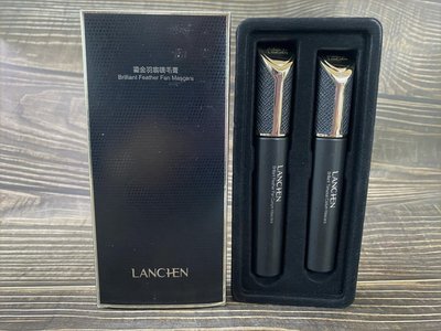 蓝秀鎏金羽扇睫毛膏双管套装纤长浓密卷翘不晕染拉长防水正品